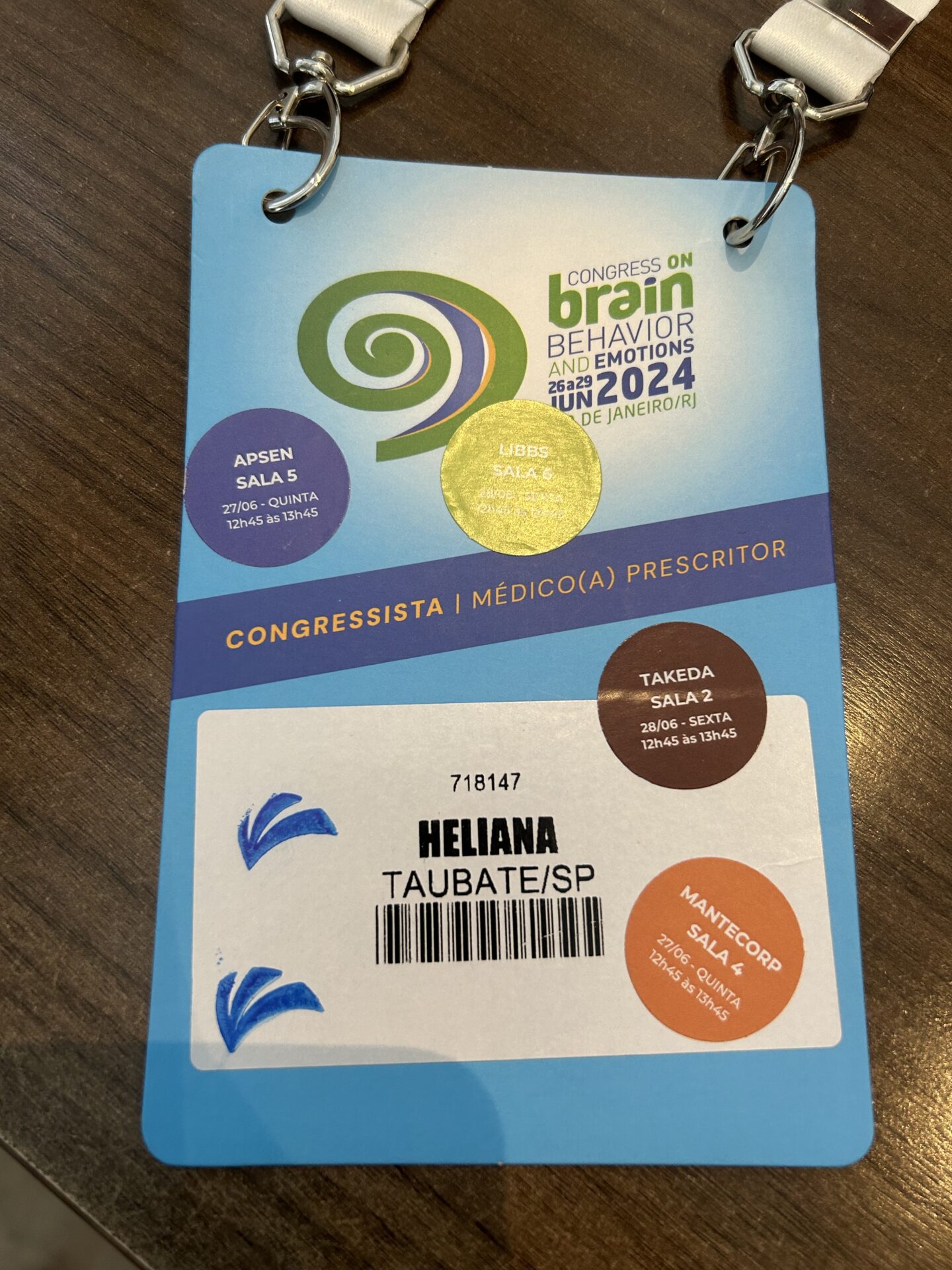 CONGRESS ON BRAIN BEHAVIOR AND EMOTIONS 2024 - Dra. Heliana Velloso